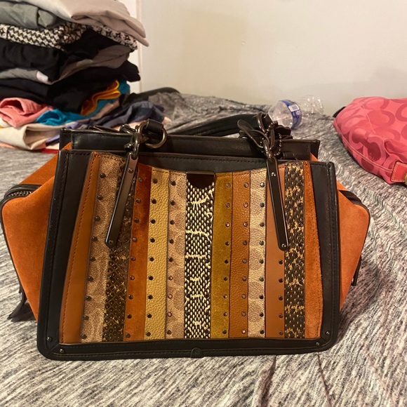 Coach | Bags | Coach Dreamer In Colorblock With Snakeskin Detail | Poshmark